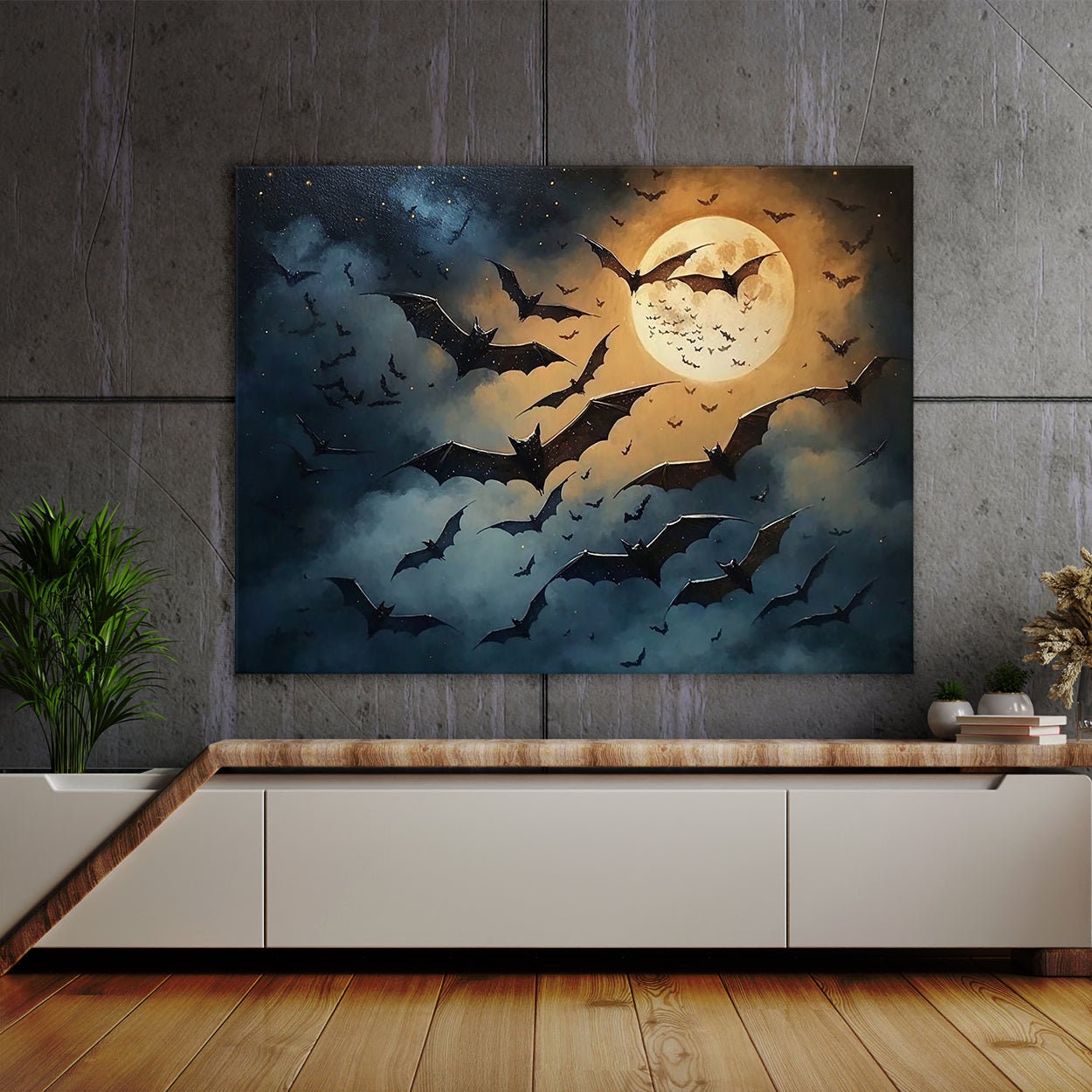 Bat Flying 27 Canvas Wall Art Decor - Etsy
