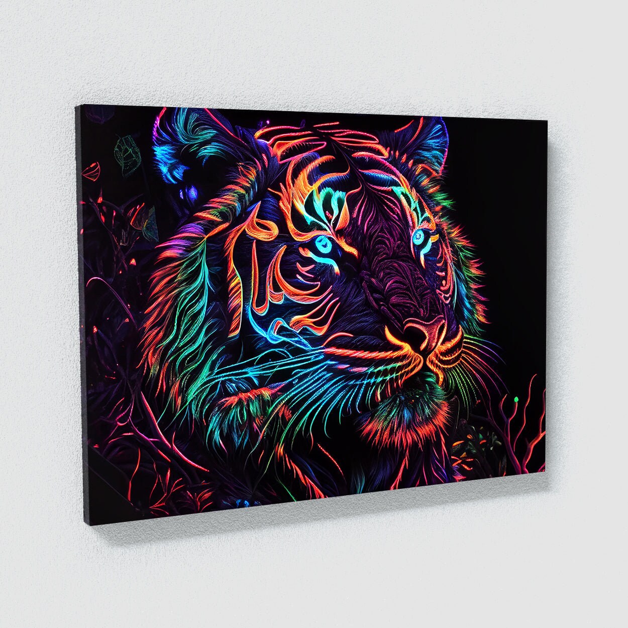 Trippy Psychedelic Tiger 109 Canvas Wall Art Decor - Etsy