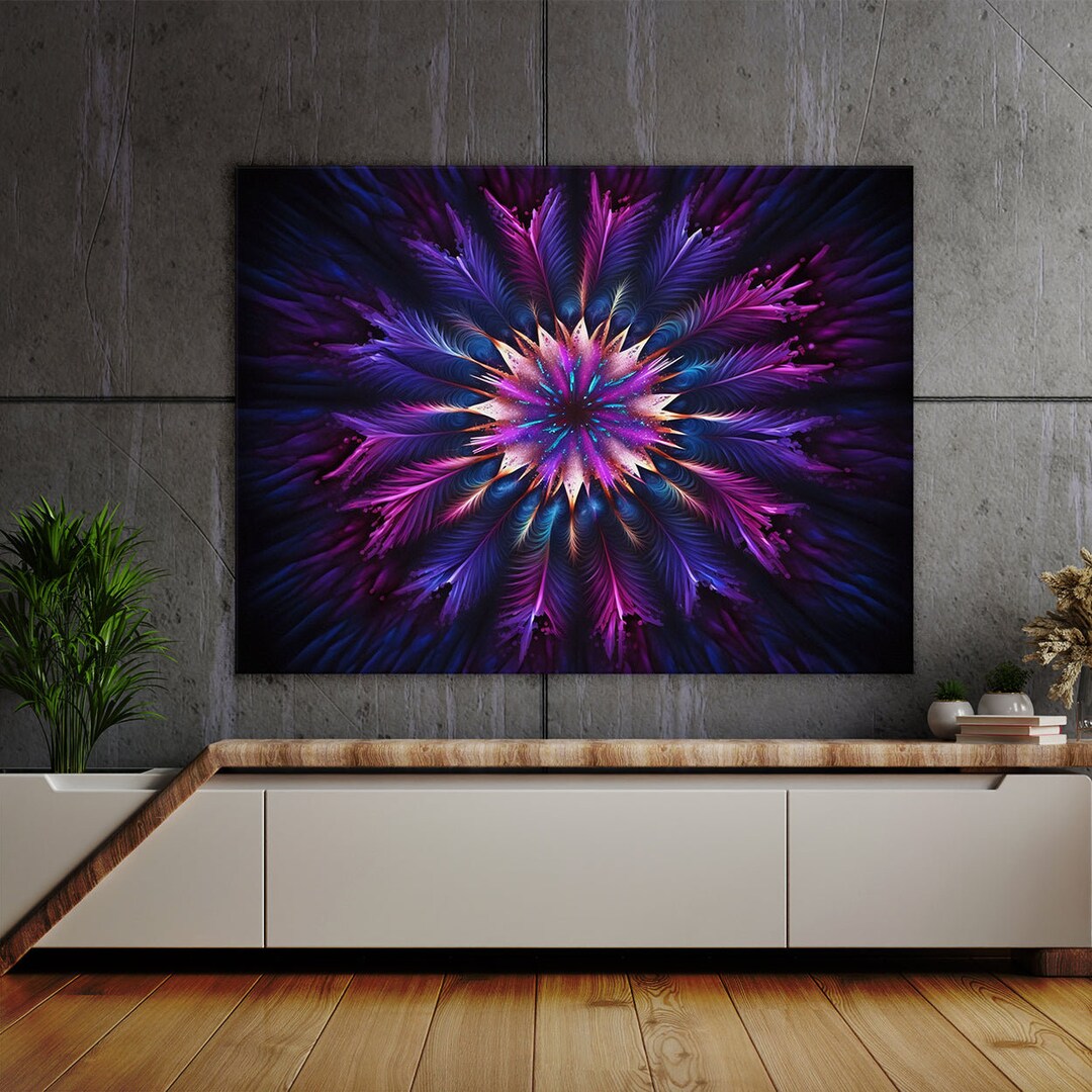 Mandala Firework 22 Canvas | Wall Art Home Decoration Painting Poster ...
