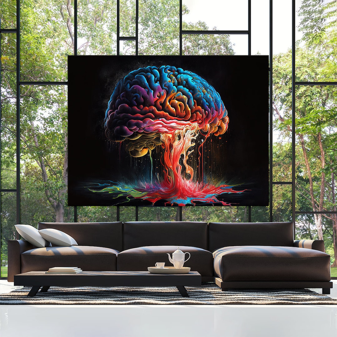 Brain 8 Canvas Wall Art Decor - Etsy
