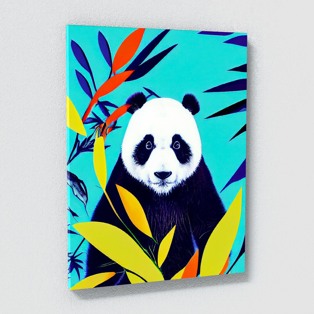Panda 1 Canvas Wall Art Decor - Etsy