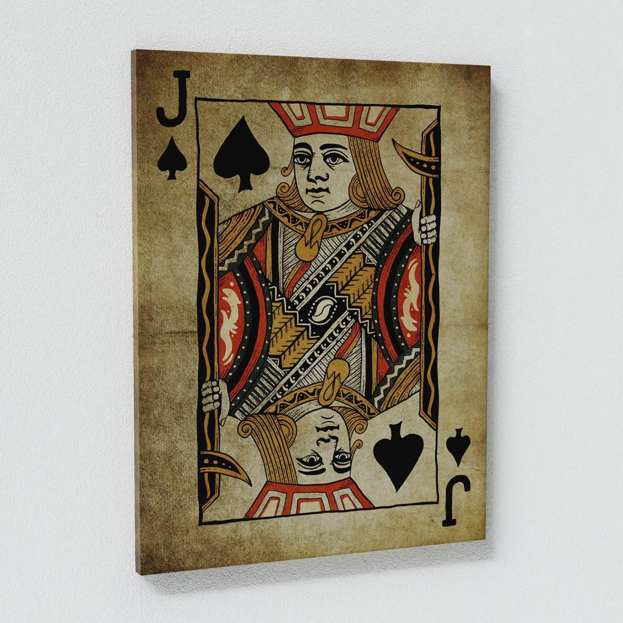 Playing Card Canvas Wall Art Set of 4 Decor - Etsy