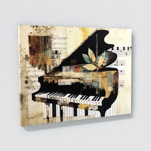 Piano Art Piano Collage 31 Canvas | Wall Art Home Decoration Painting ...