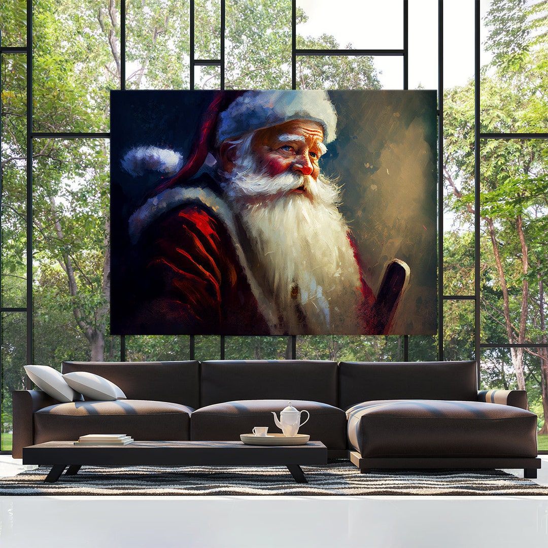 Christmas Santa Claus 15 Canvas Wall Art Decor - Etsy