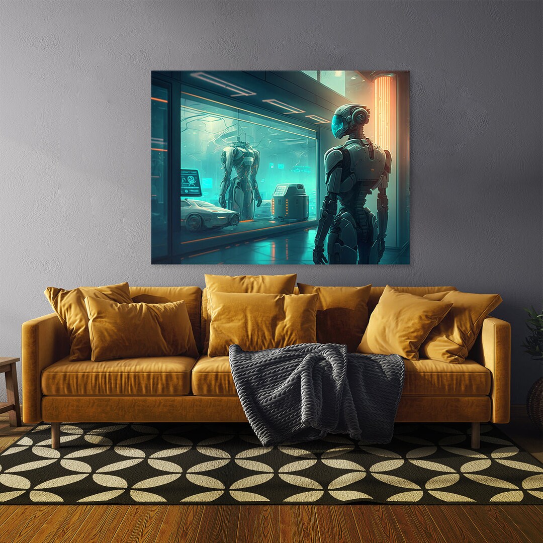 Cyberpunk Futuristic Cybernetic 24 Canvas Wall Art Decor - Etsy Canada