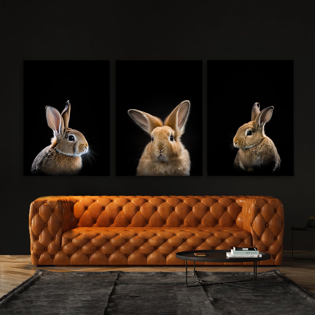 Rabbit Canvas Wall Art Decor - Etsy Canada