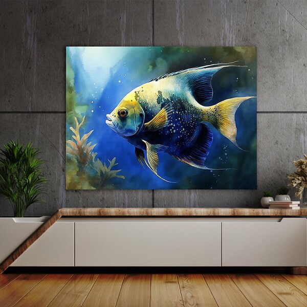 Angelfish Wall Art - Etsy
