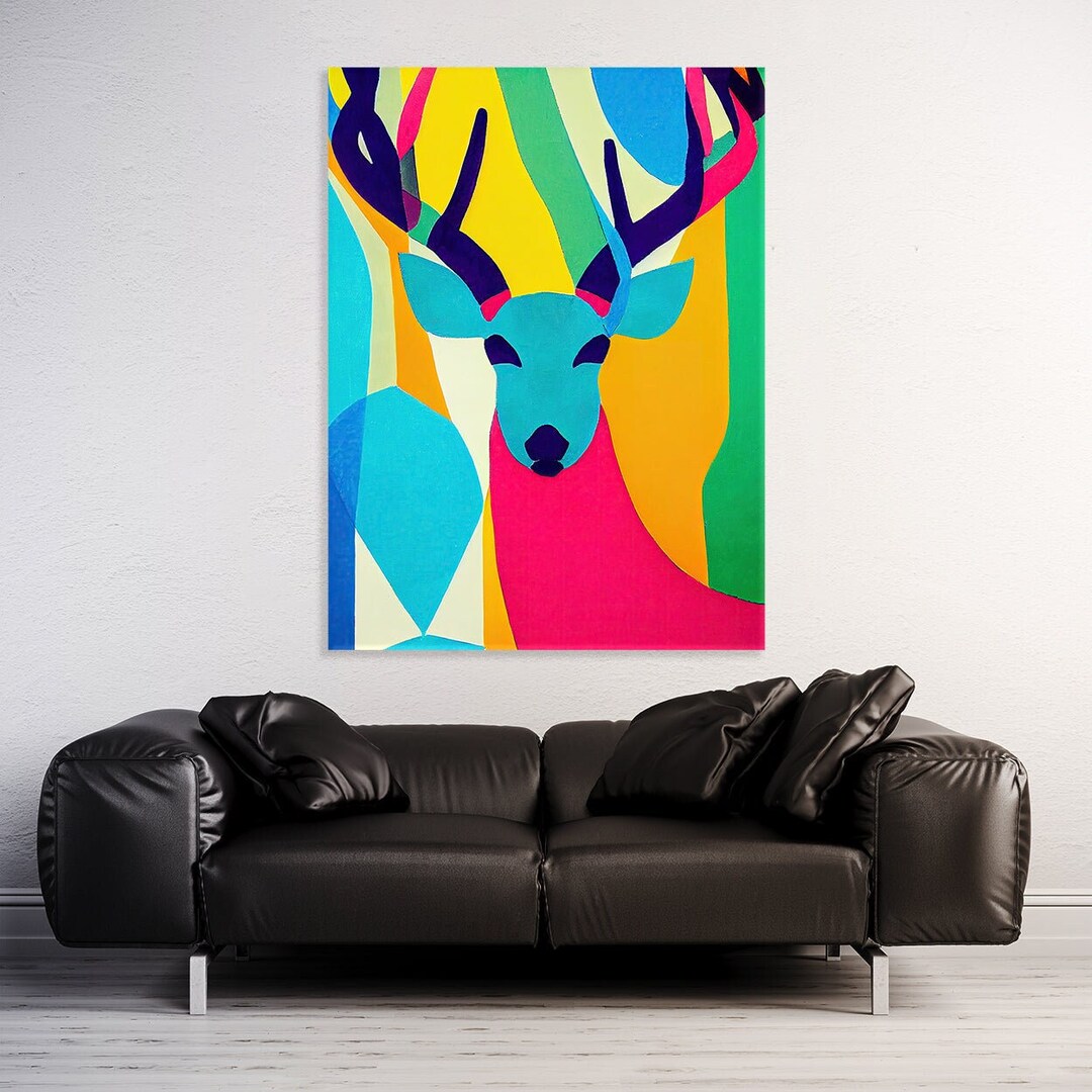 Deer 12 Canvas Wall Art Decor - Etsy