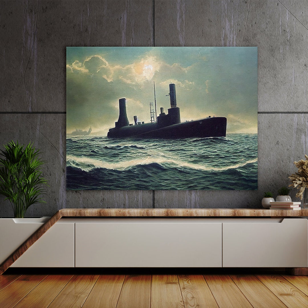 Submarine 9 Canvas Wall Art Decor - Etsy