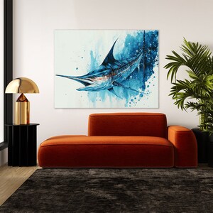 Swordfish Realistic Ocean 19 Canvas | Wall Art Home Decoration Painting ...