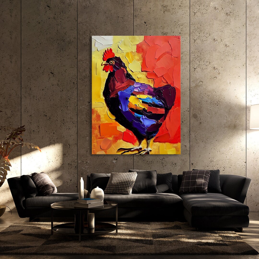 Chicken 25 Canvas Wall Art Decor - Etsy