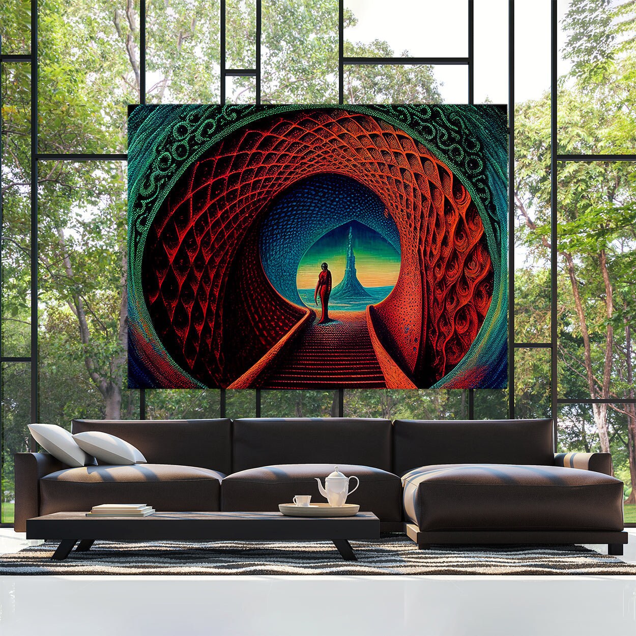 Dmt Trippy Entering Dmt Tunnel 65 Canvas Wall Art Decor - Etsy