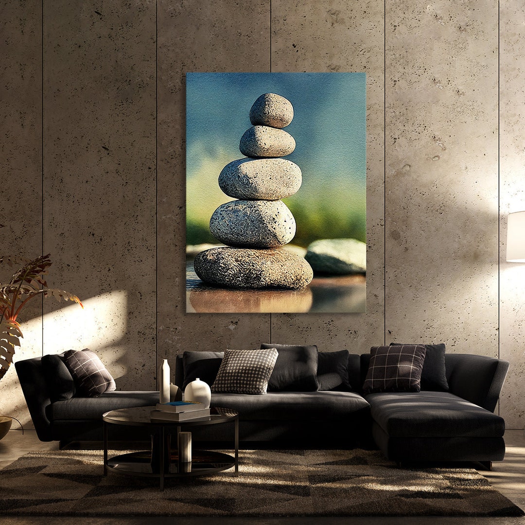 Zen Stones 17 Canvas Wall Art Decor - Etsy