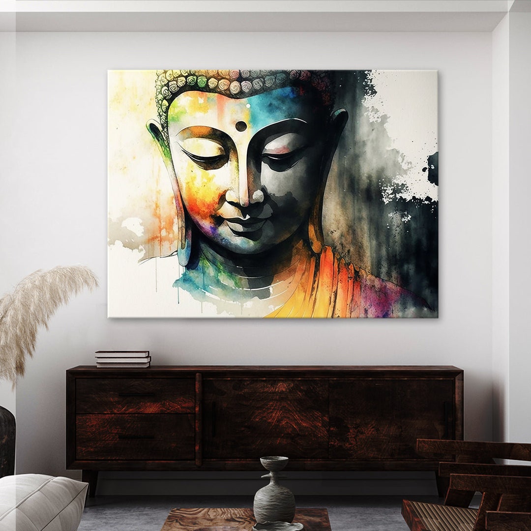 Buddha Art Modern 14 Canvas Wall Art Decor - Etsy