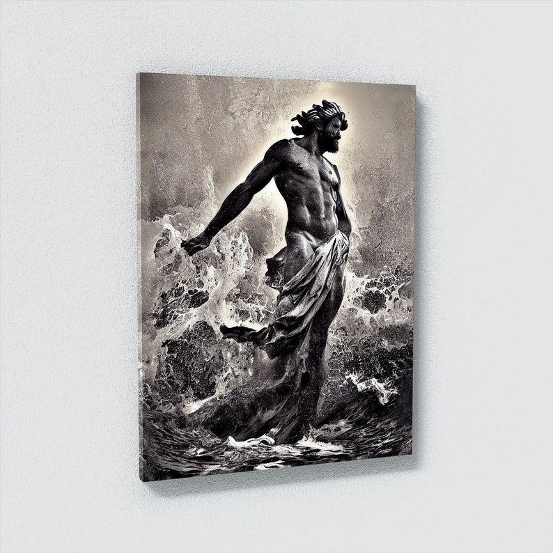 Poseidon 3 Canvas Wall Art Decor - Etsy