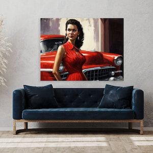 Pin up Classic 5 Canvas | Wall Art Home Decoration Painting Poster ...