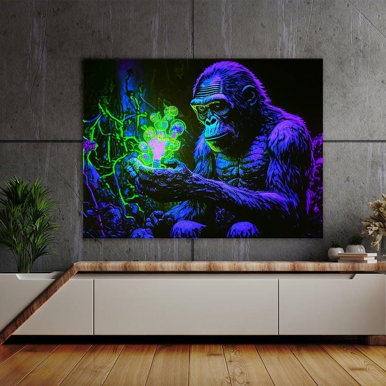 Stoned Ape Theory 118 Canvas Wall Art Decor - Etsy UK