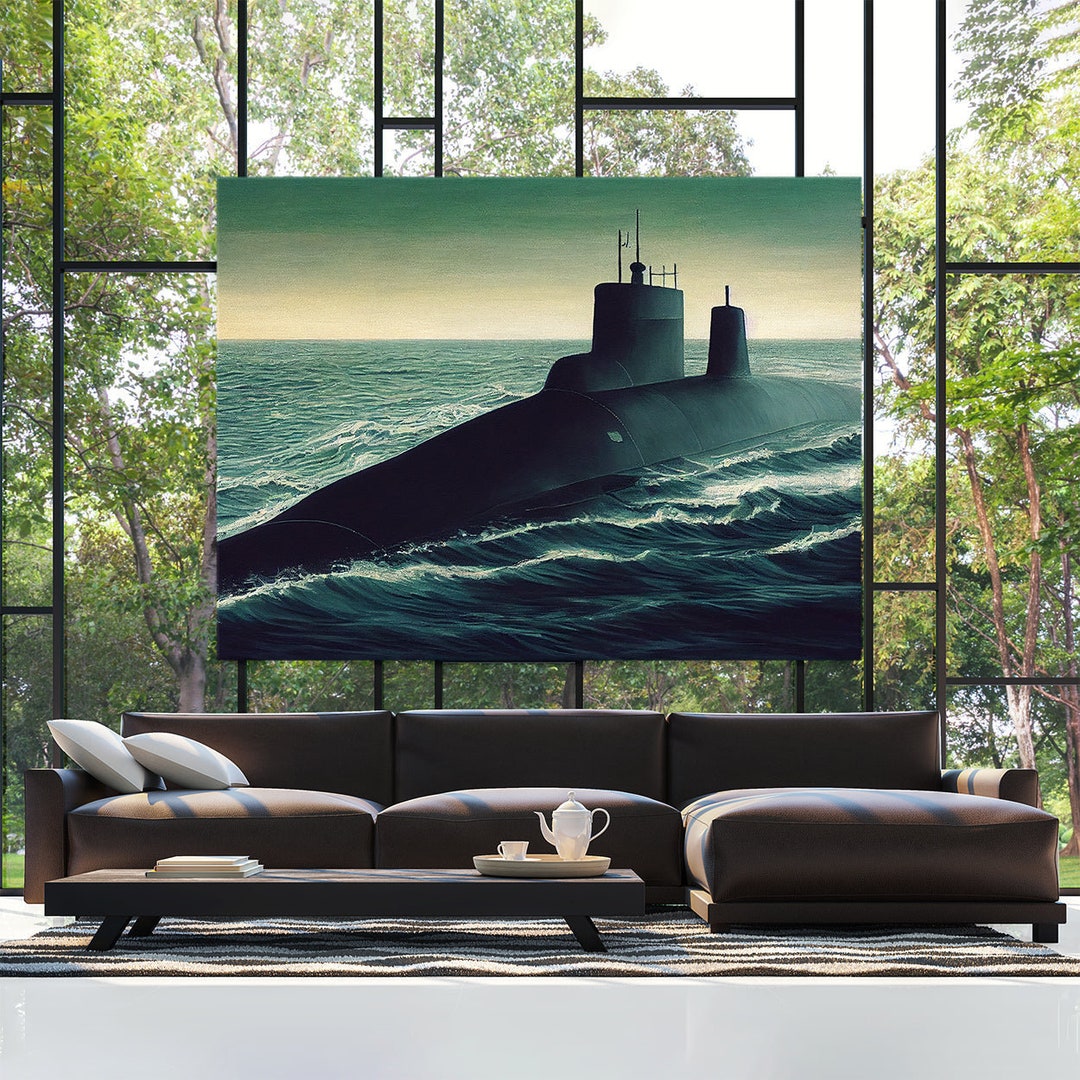 Submarine 7 Canvas Wall Art Decor - Etsy