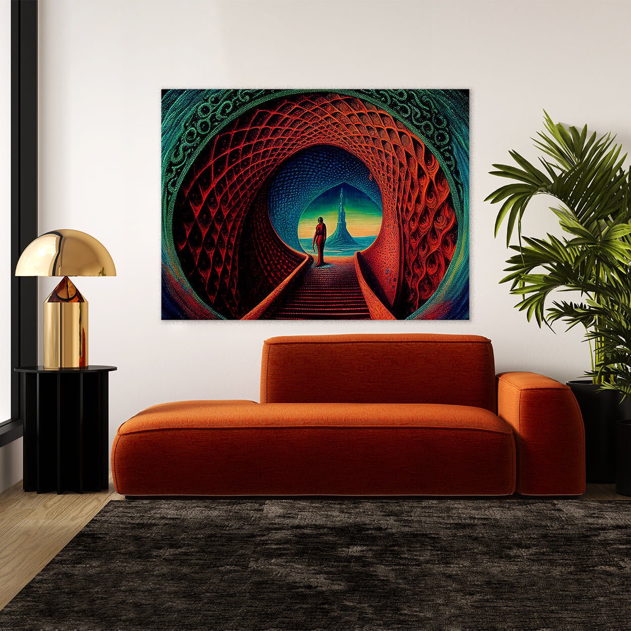 Dmt Trippy Entering Dmt Tunnel 65 Canvas Wall Art Decor - Etsy
