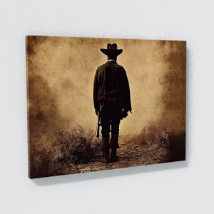 Western Cowboy 40 Canvas Wall Art Decor - Etsy
