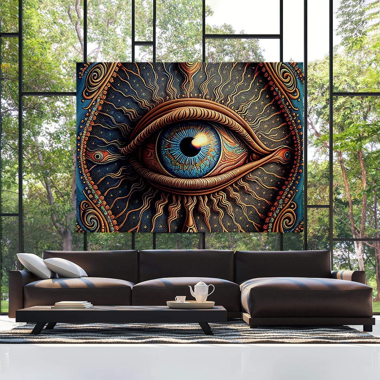 Dmt Trippy Third Eye Psychedelic 17 Canvas Wall Art Decor - Etsy