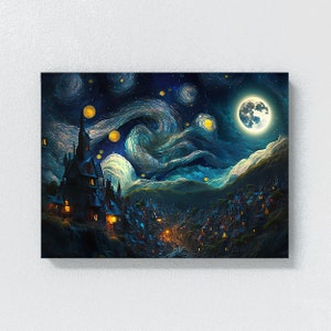 Art the Starry Night 27 Canvas Wall Art Decor - Etsy