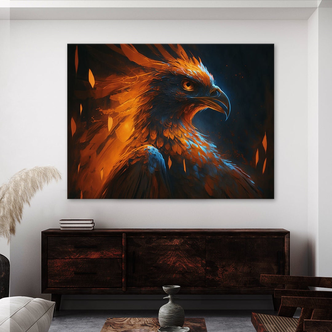 Phoenix Art Phoenix 30 Canvas | Wall Art Home Decoration Painting ...