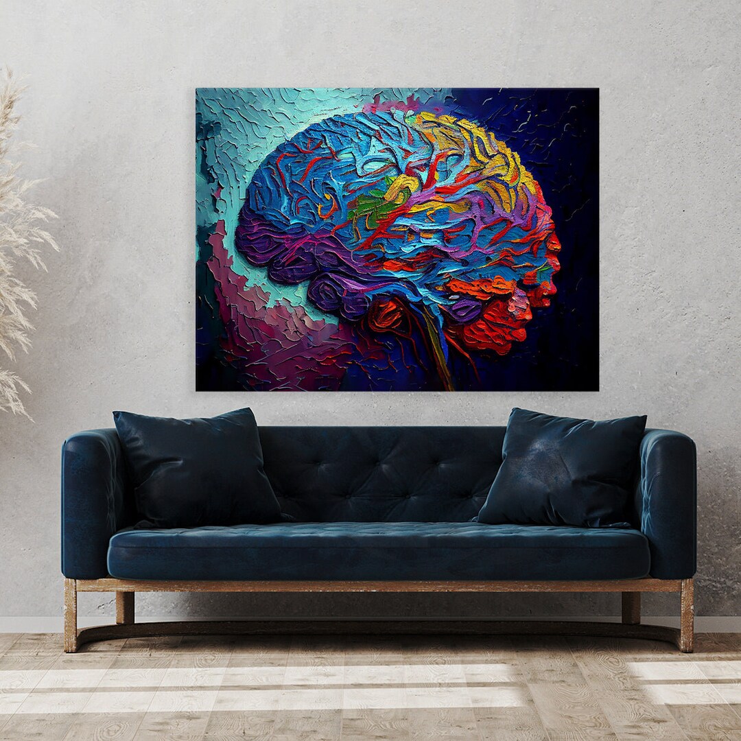 Brain 9 Canvas Wall Art Decor - Etsy
