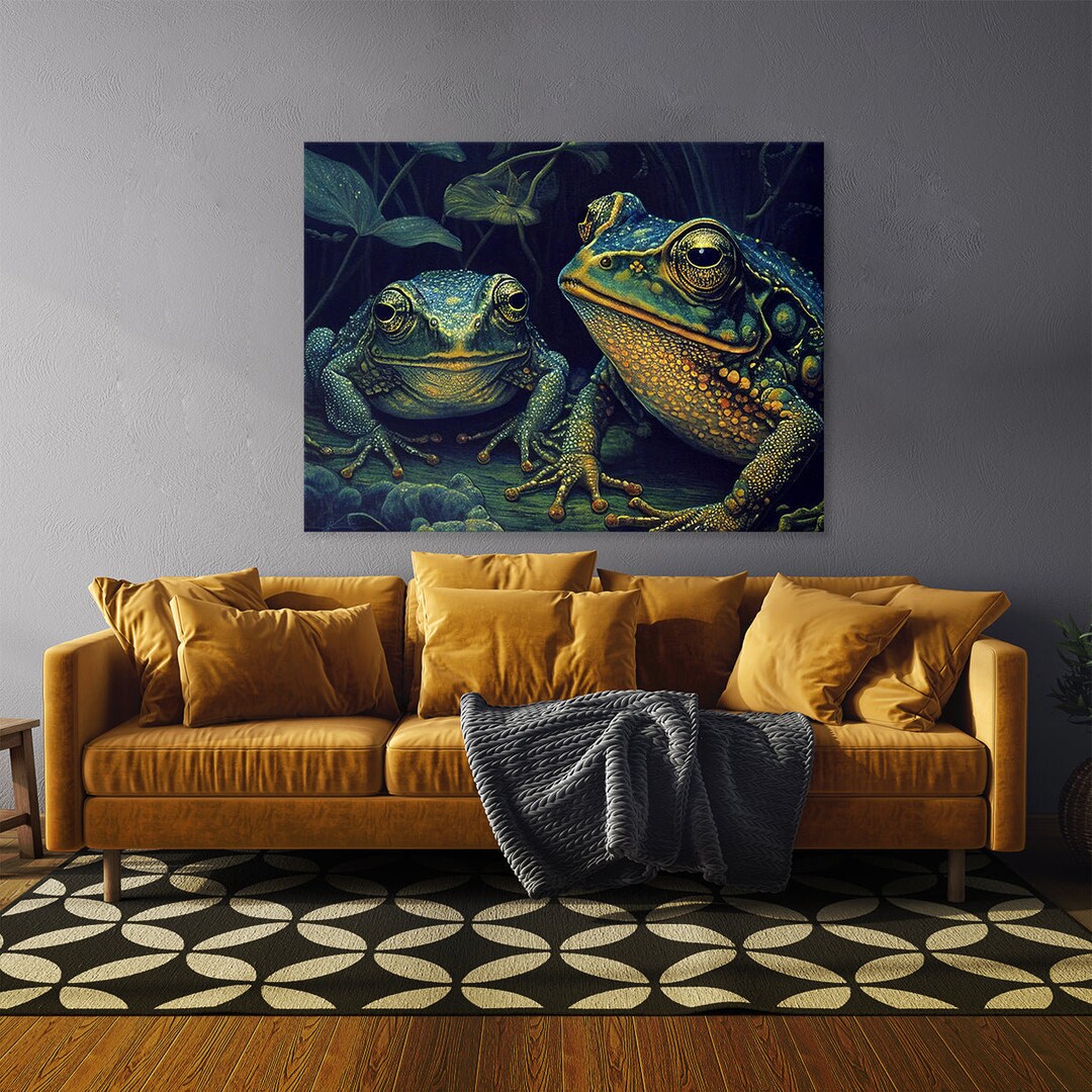 Trippy Psychedelic Frogs 64 Canvas Wall Art Decor - Etsy Canada
