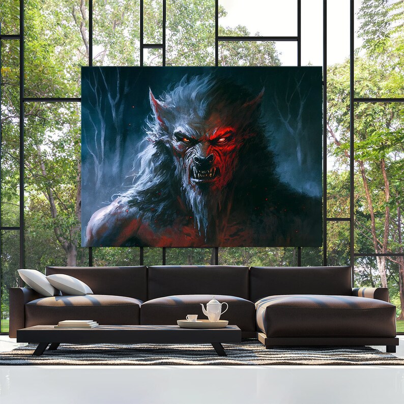 Werewolf 12 Canvas Wall Art Decor - Etsy