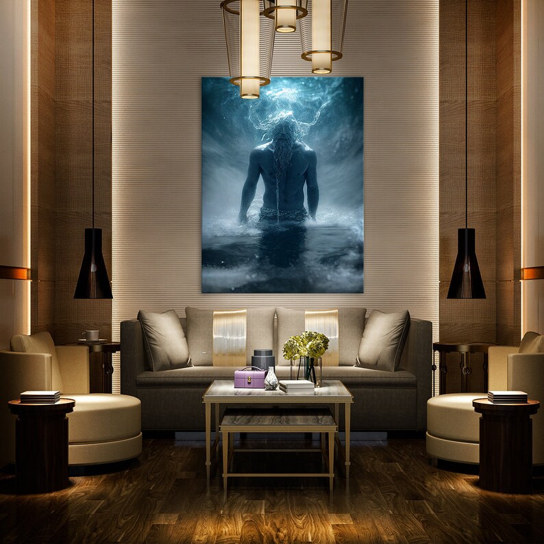 Poseidon 7 Canvas Wall Art Decor - Etsy