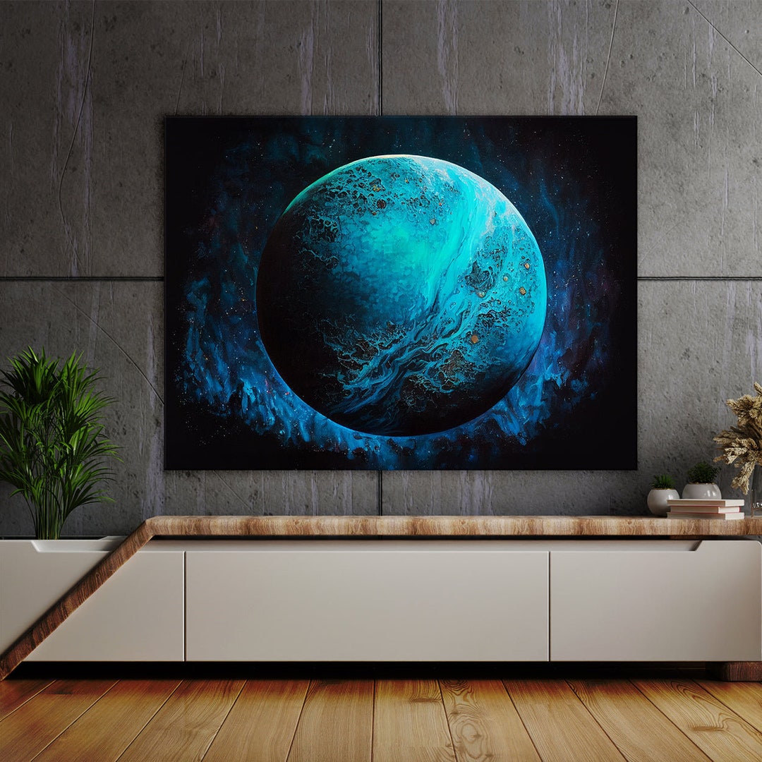 Uranus Planet 5 Canvas Wall Art Decor - Etsy