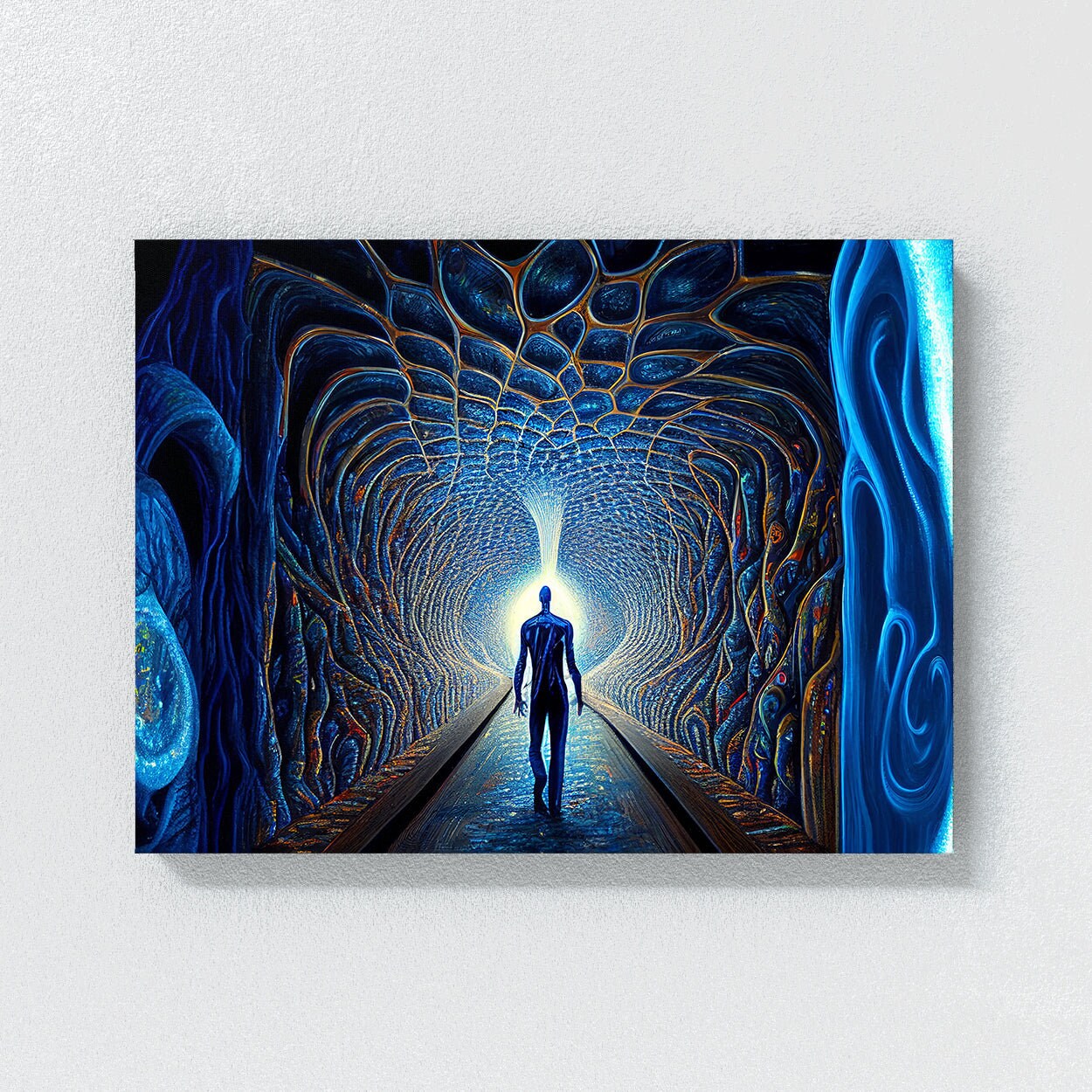 Dmt Trippy Entering Dmt Tunnel 74 Canvas Wall Art Home - Etsy Canada