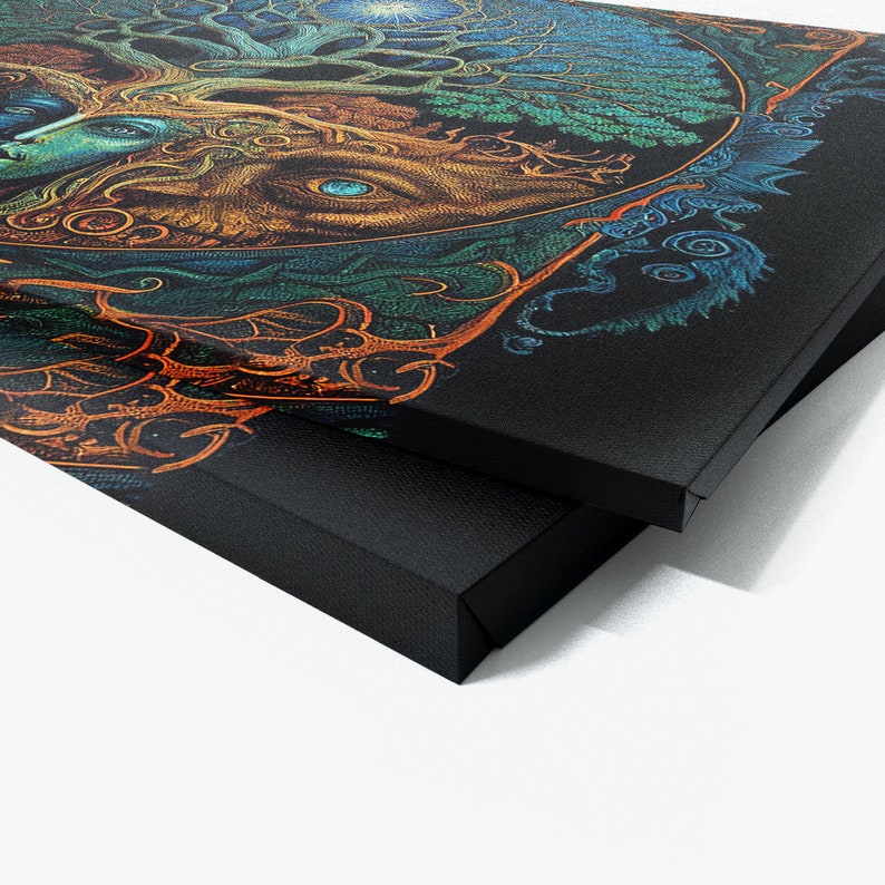 Dmt Trippy Tree of Life 64 Canvas Wall Art - Etsy