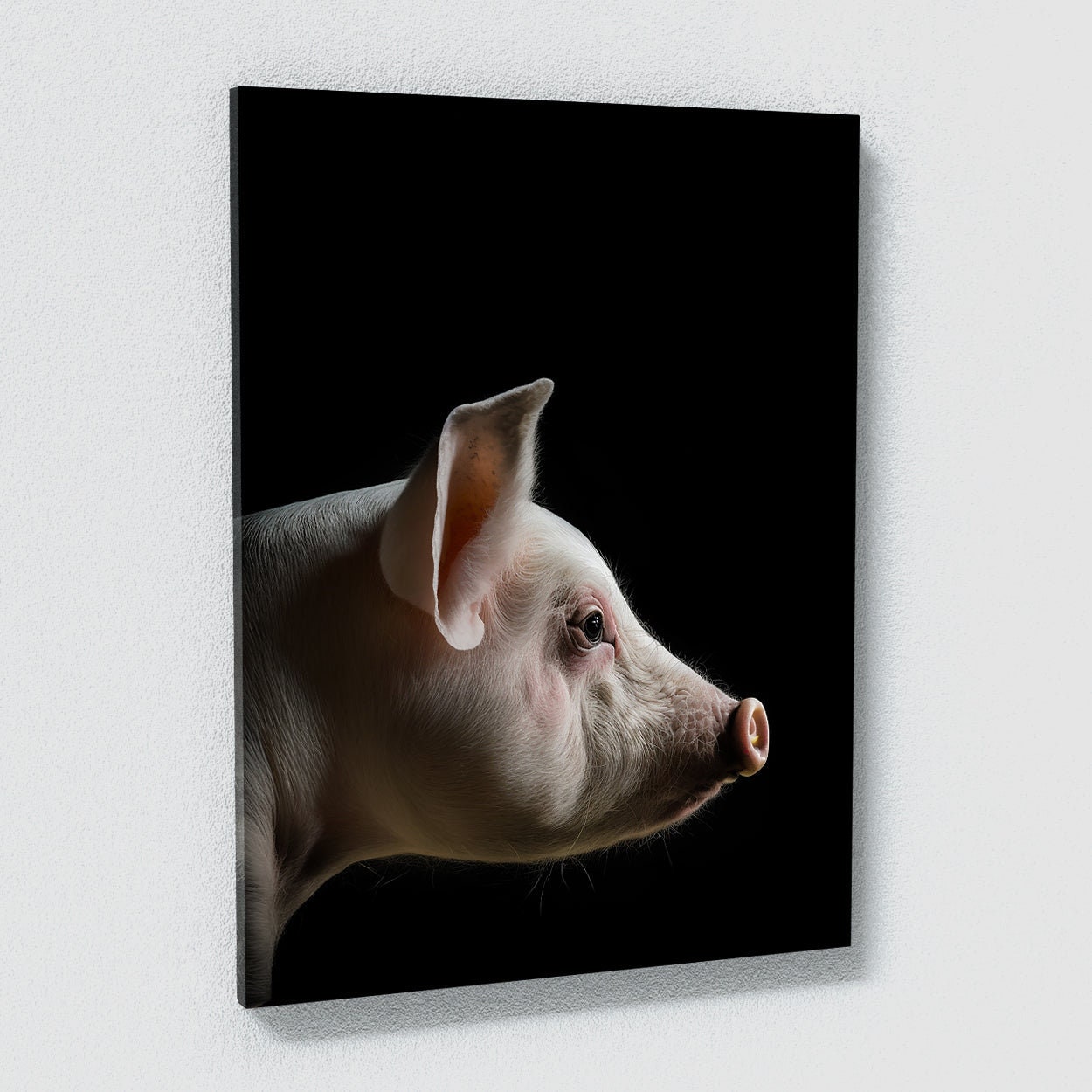Pig Canvas Wall Art Decor - Etsy Canada