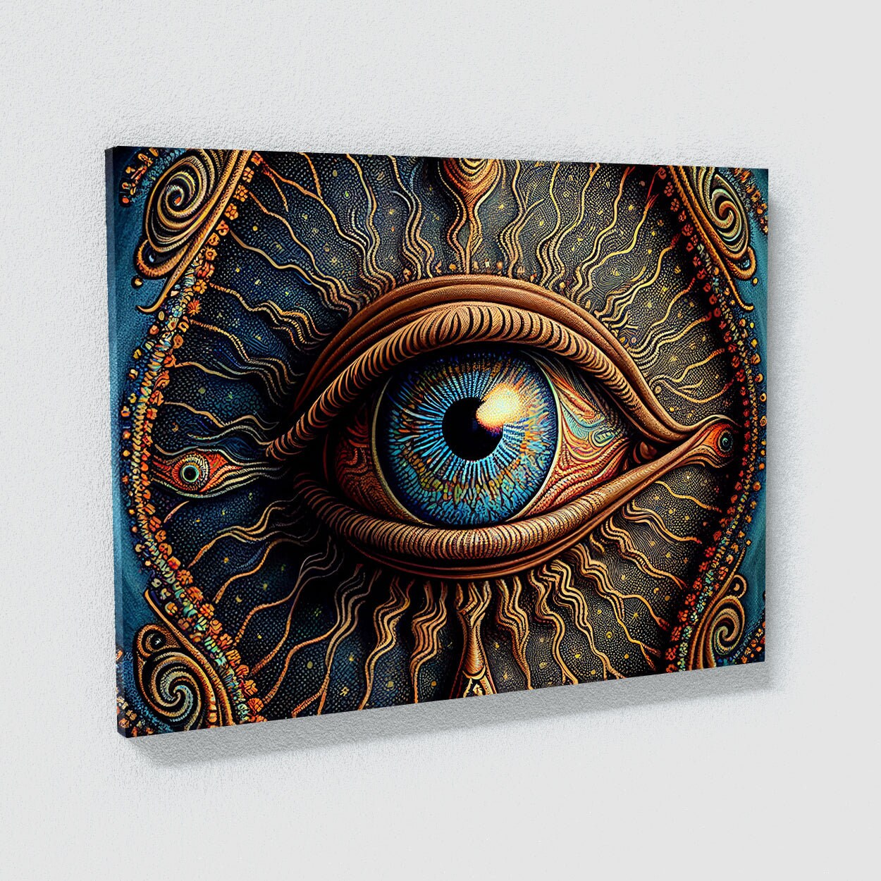 Dmt Trippy Third Eye Psychedelic 17 Canvas Wall Art Decor - Etsy