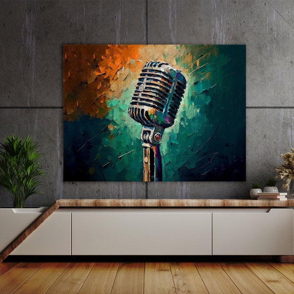 Microphone Art - Etsy