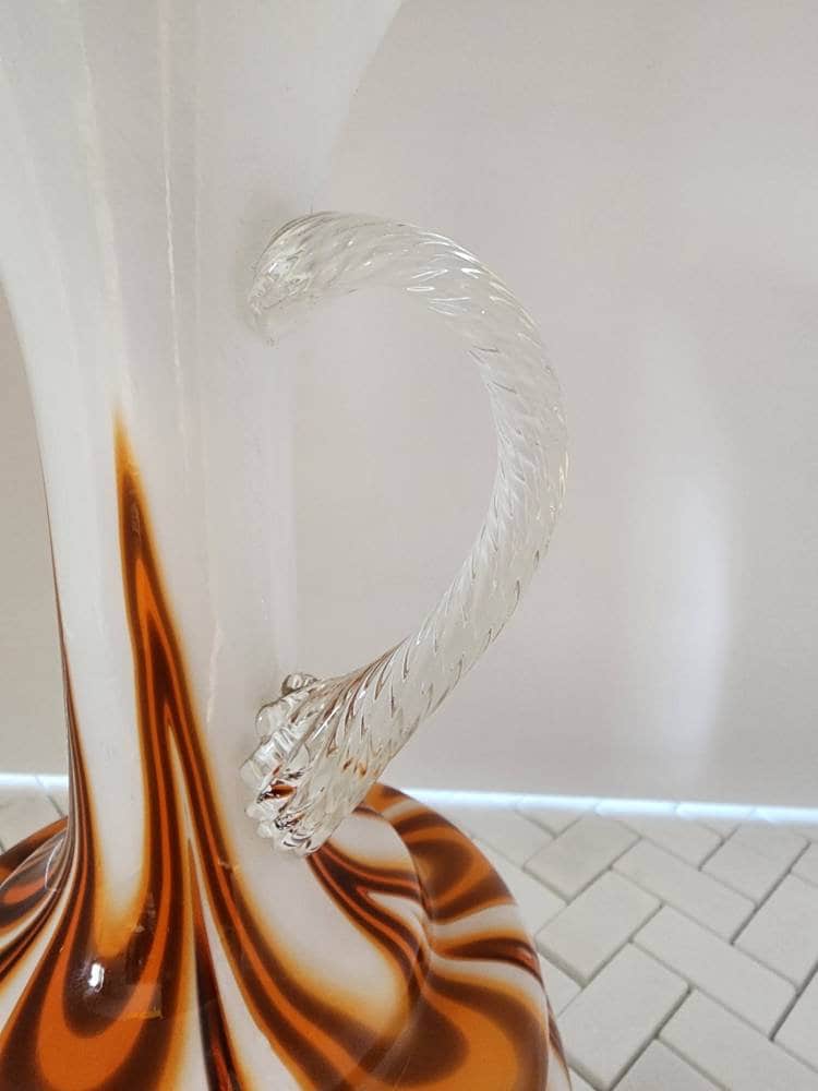 1960's Opalina Fiorentina Pitcher Made by Stelvia in Italy Empoli Glass ...