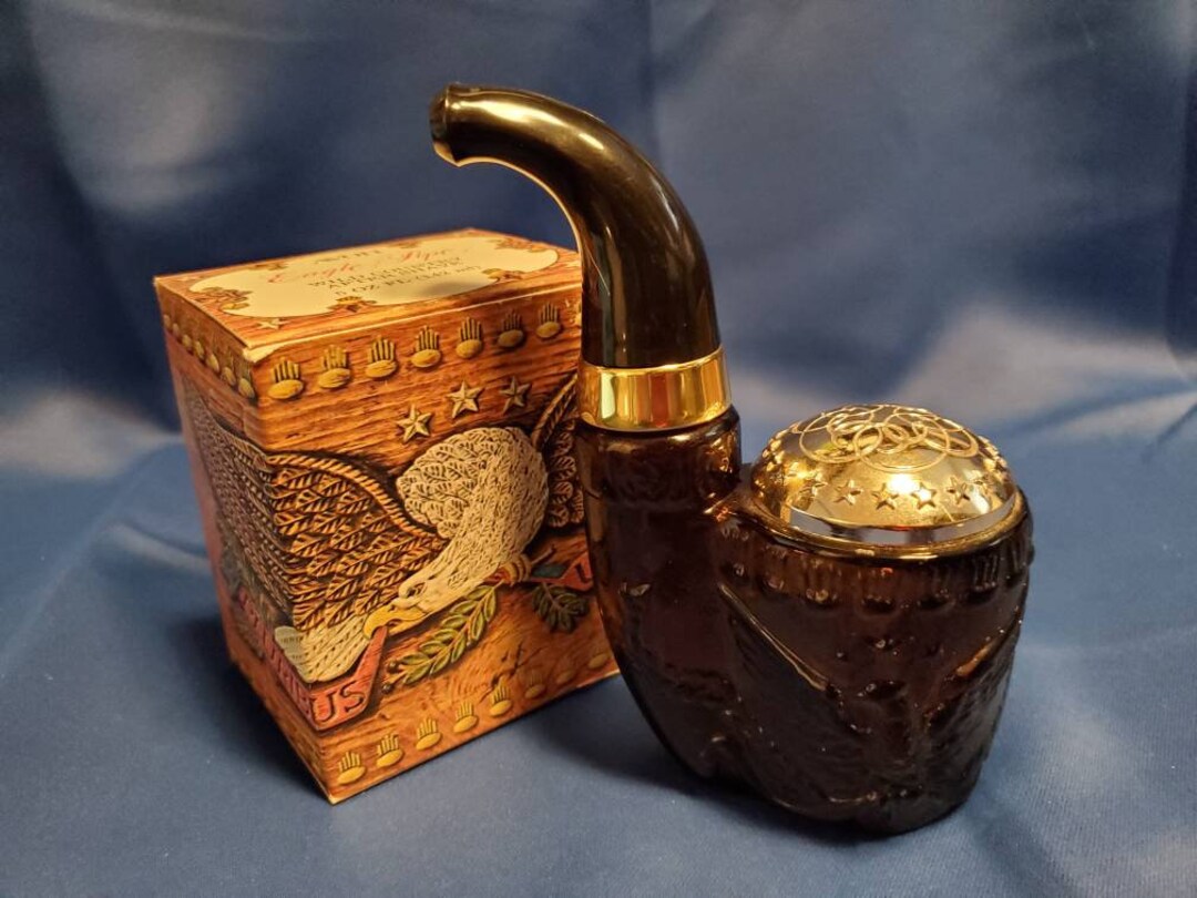 Vintage Avon American Eagle Pipe Aftershave Bottle - Etsy