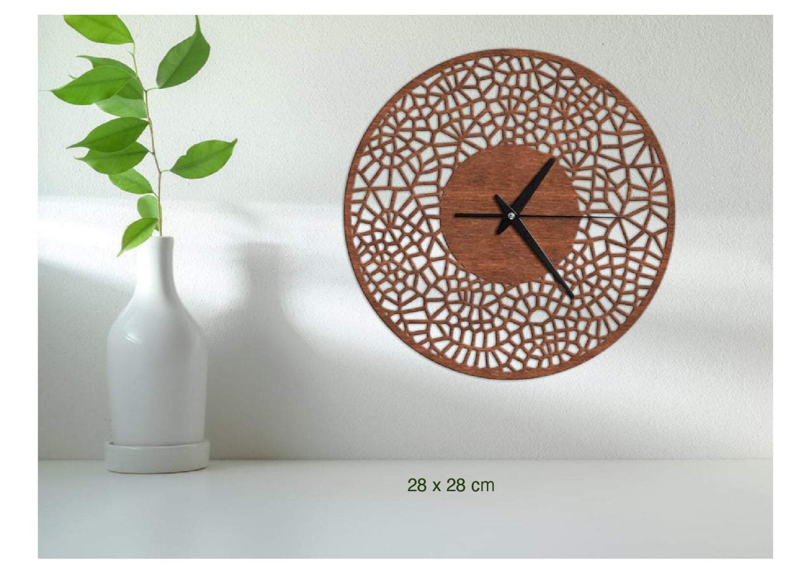 Filigree Mandala Wall Clock, Modern Silent Large Wall Clock, Home Decor ...