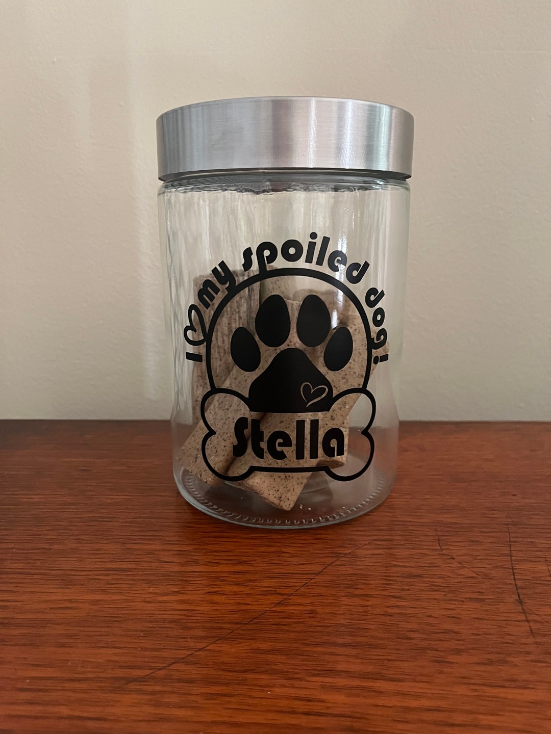 Personalized Dog Container - Etsy