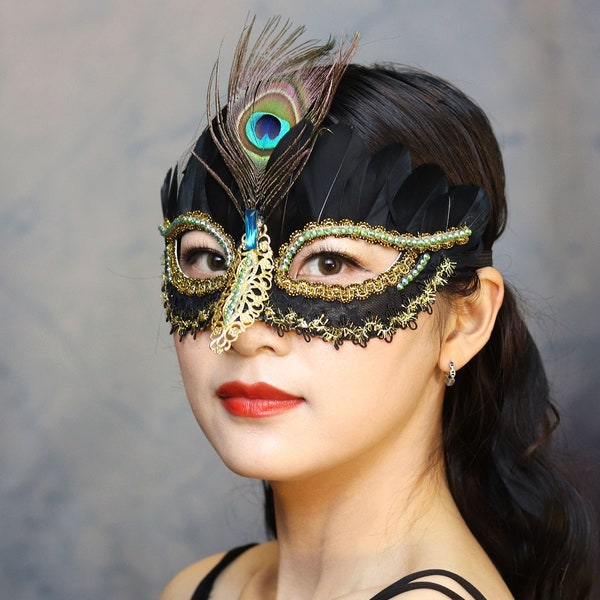 Peacock Mask - Etsy