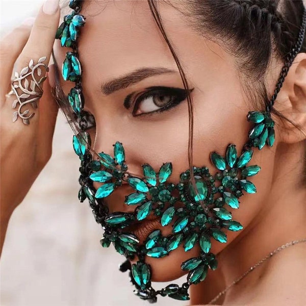 Crystal Wedding Mask - Etsy
