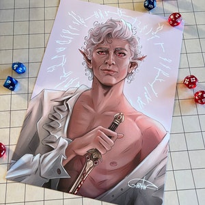 Print of Astarion (baldur's Gate III) /A4 Fan Art - Etsy