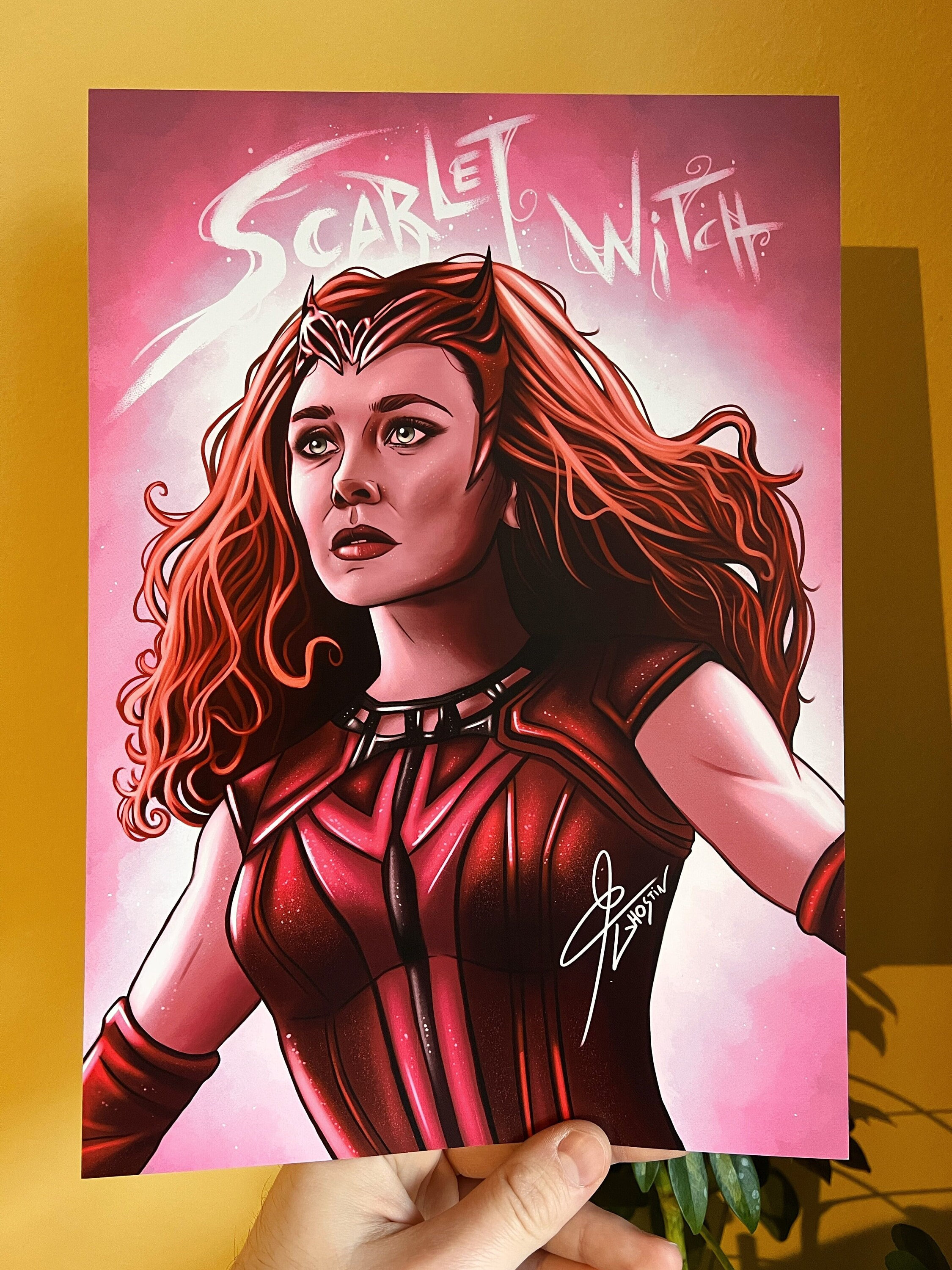 Print of Art A4 Wanda Maximoff / Illustration / Fan Art - Etsy