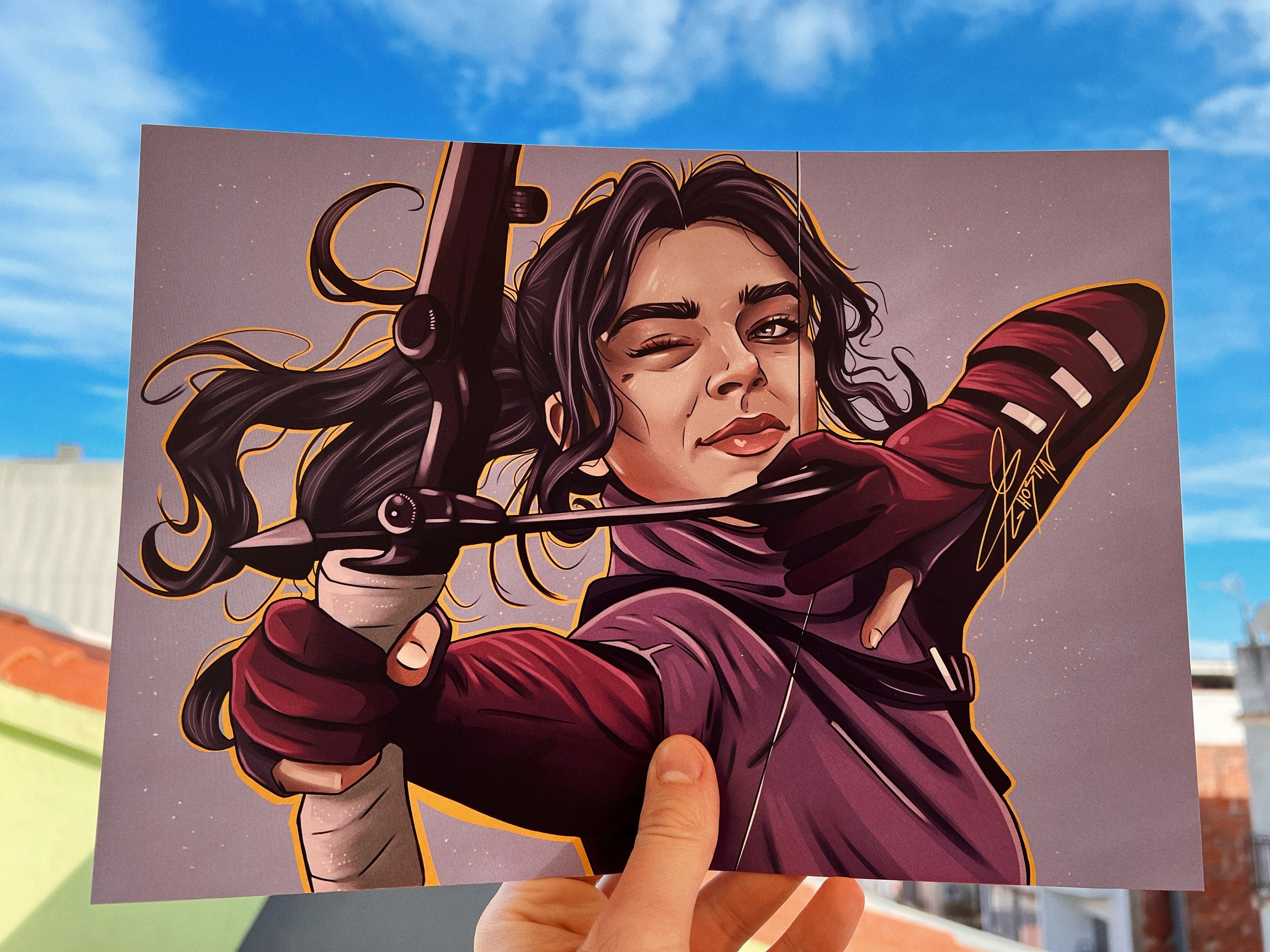 Print of Art, Kate Bishop A4 / Fan Art - Etsy