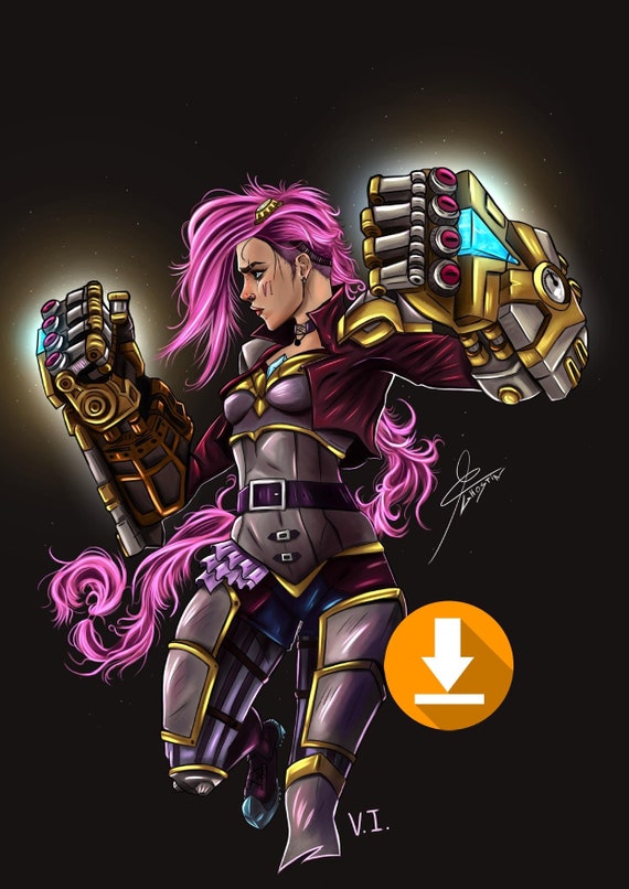 Vi Fan Art League Of Legends
