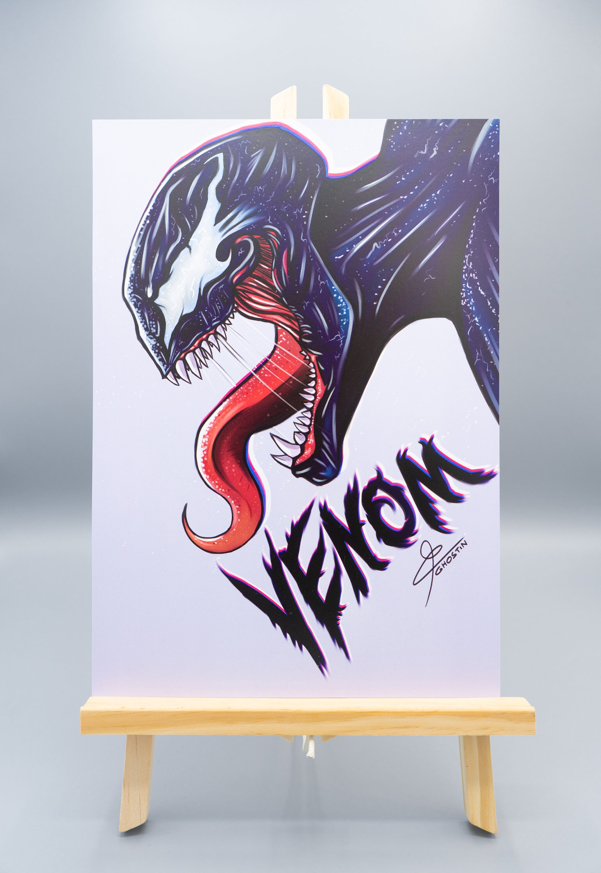 Print of Art A4 Venom frame Not Included / Illustration/ | Etsy UK