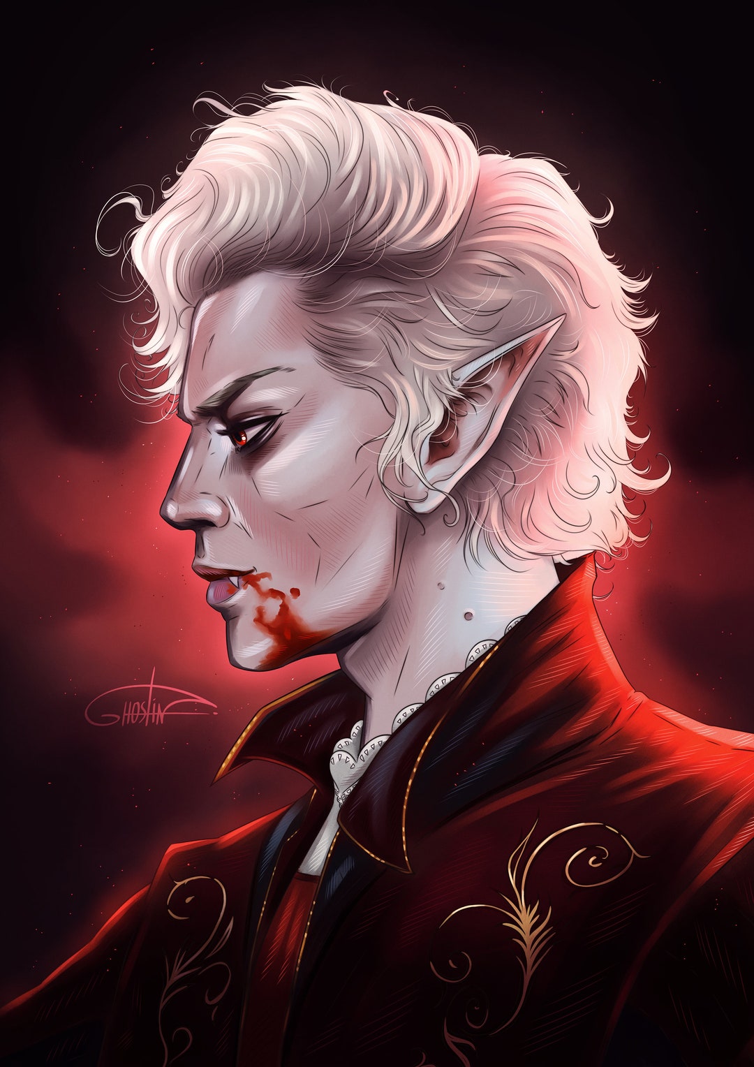 Print of Astarion (baldur's Gate III) /A5 Fan Art - Etsy