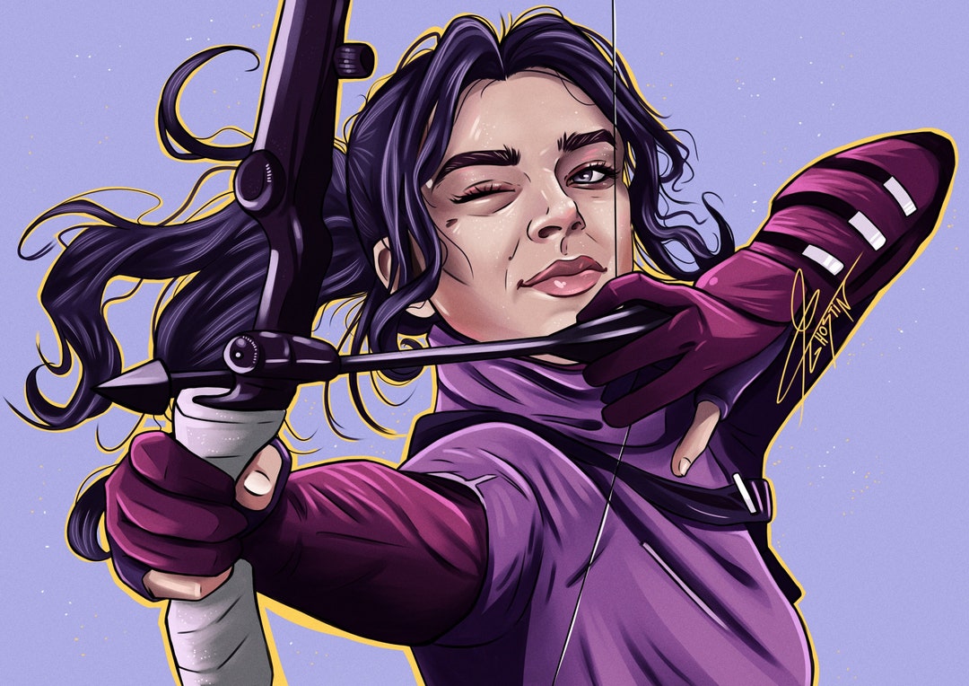 Print of Art, Kate Bishop A4 / Fan Art - Etsy